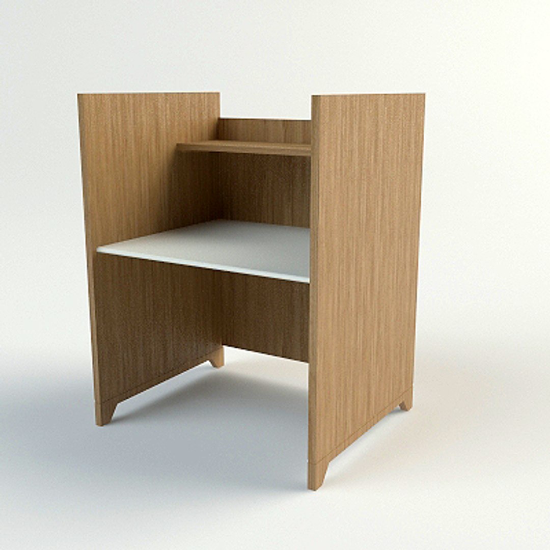 Study Carrel - Materials 3d Max