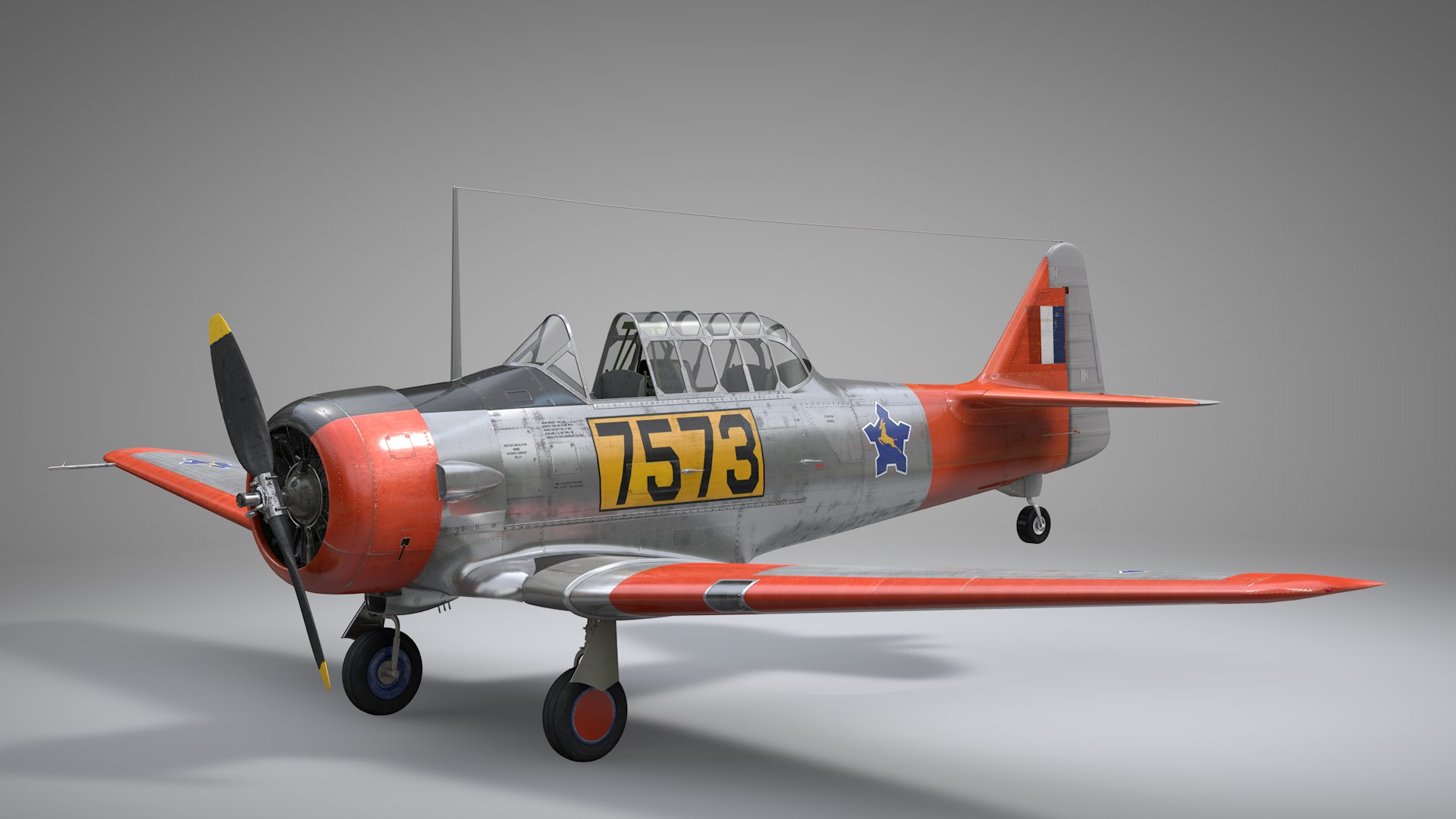 3D Model North American T6 - TurboSquid 1270729