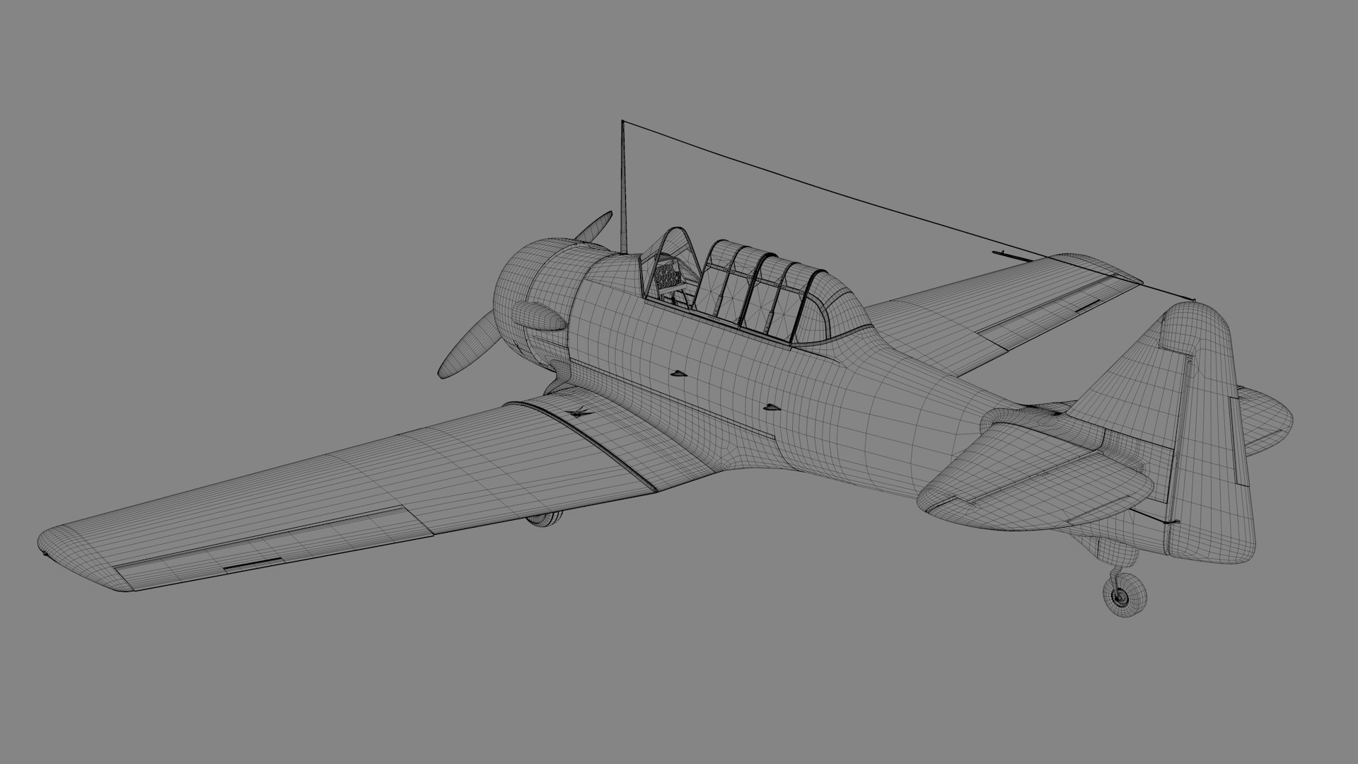 3D Model North American T6 - TurboSquid 1270729