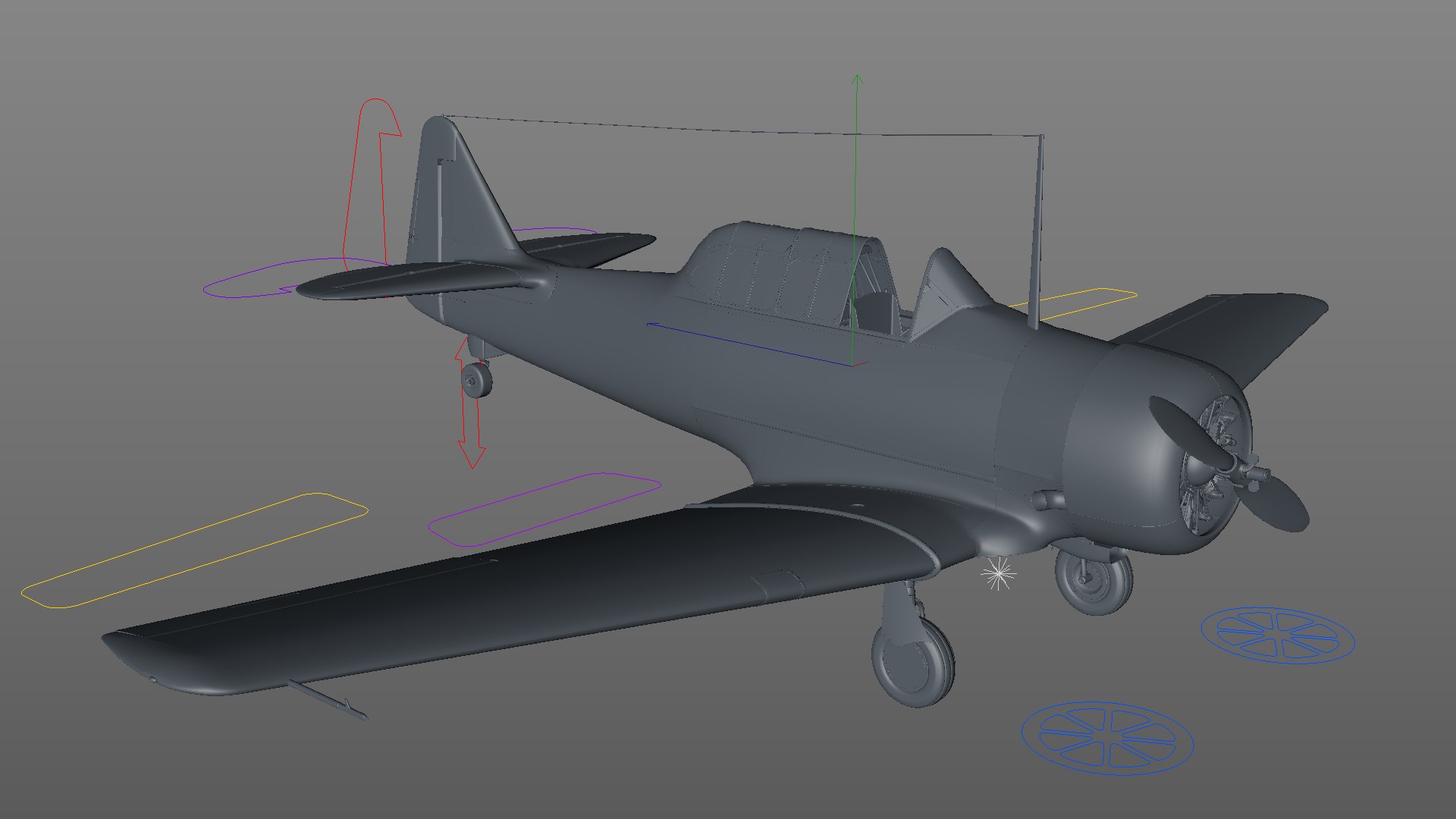 3D Model North American T6 - TurboSquid 1270729