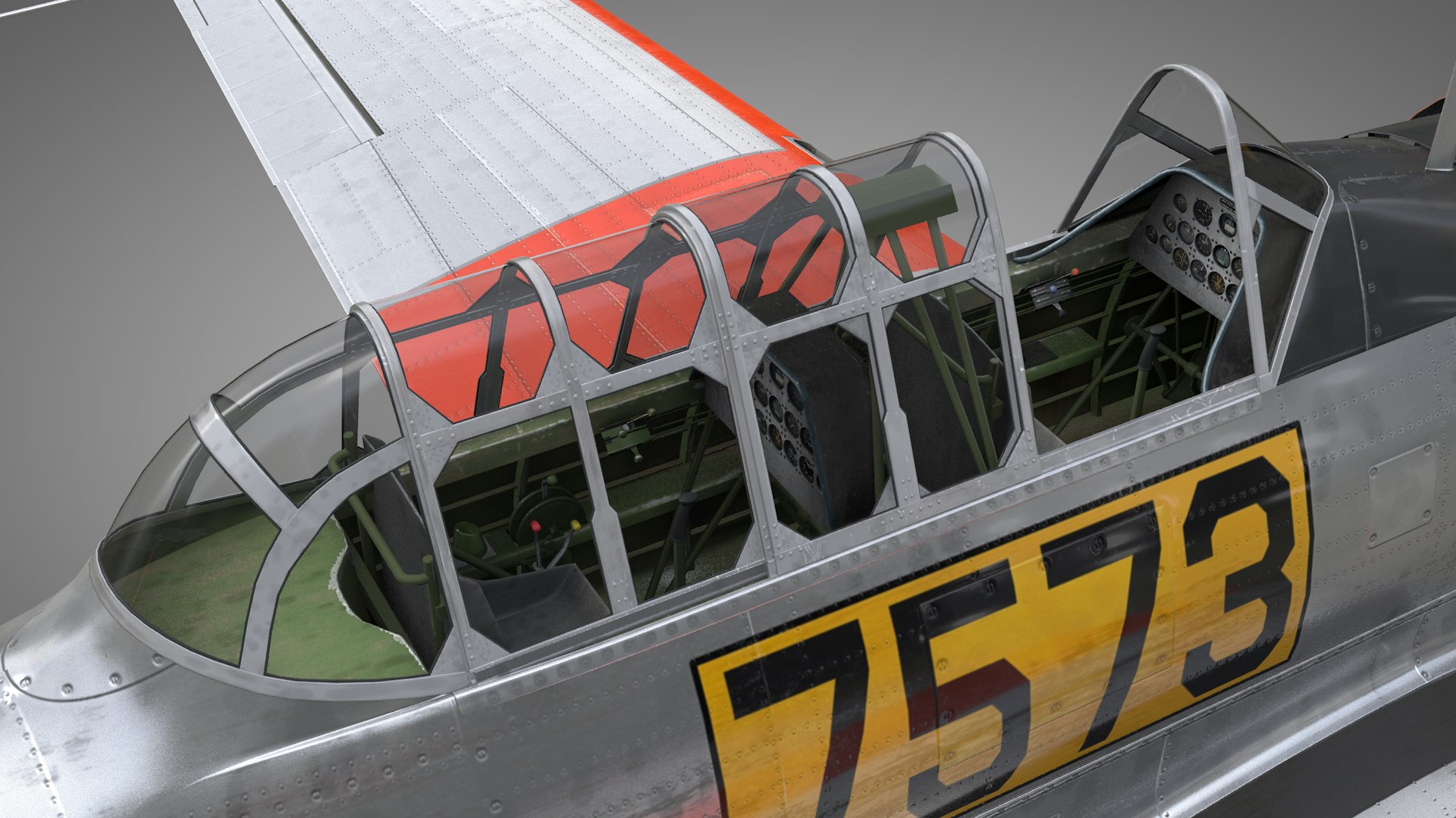 3D Model North American T6 - TurboSquid 1270729