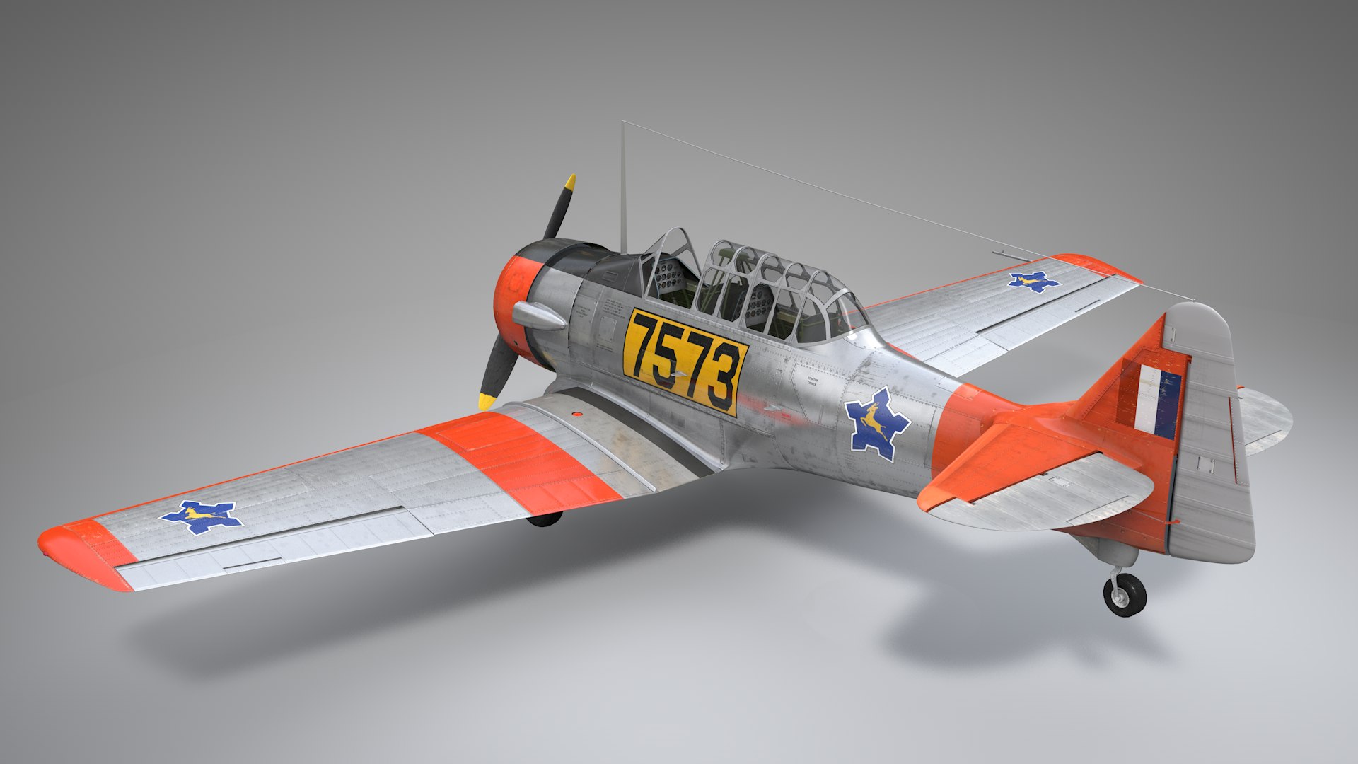 3D Model North American T6 - TurboSquid 1270729