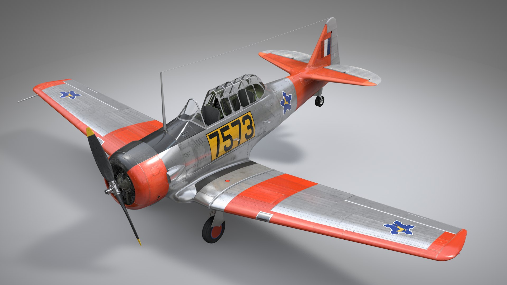 3D Model North American T6 - TurboSquid 1270729