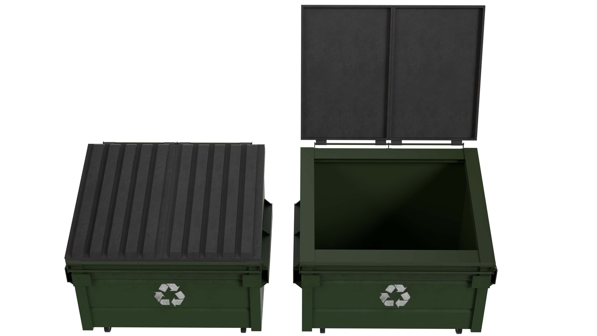 3D Trash Bin Collection 01 - TurboSquid 2509151