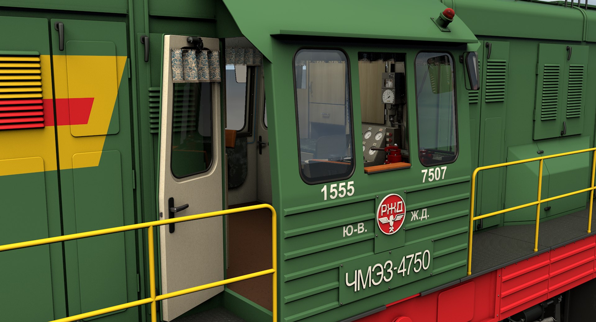 3D Model Diesel Locomotive Chme3 - TurboSquid 1206588