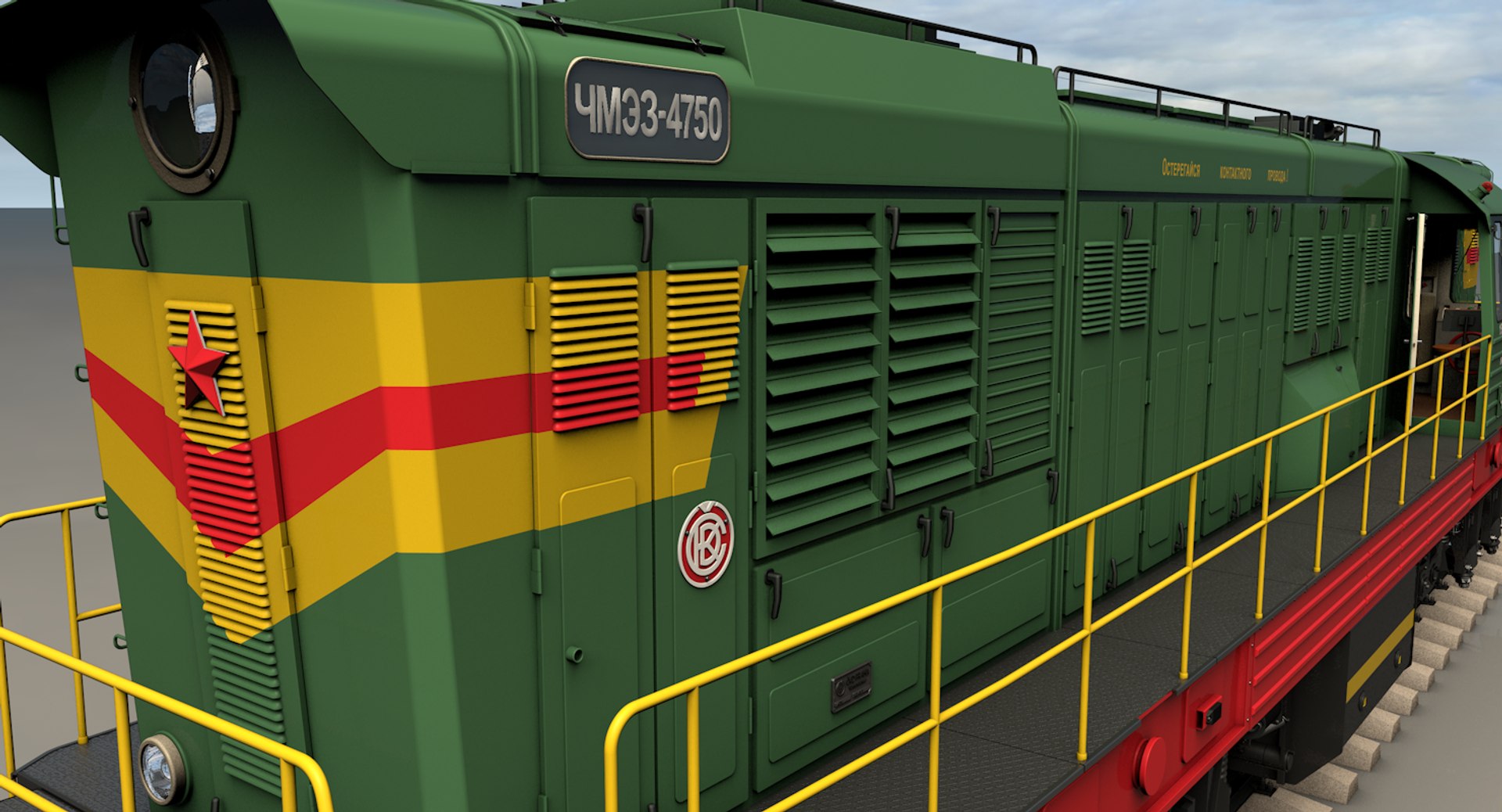 3D Model Diesel Locomotive Chme3 - TurboSquid 1206588