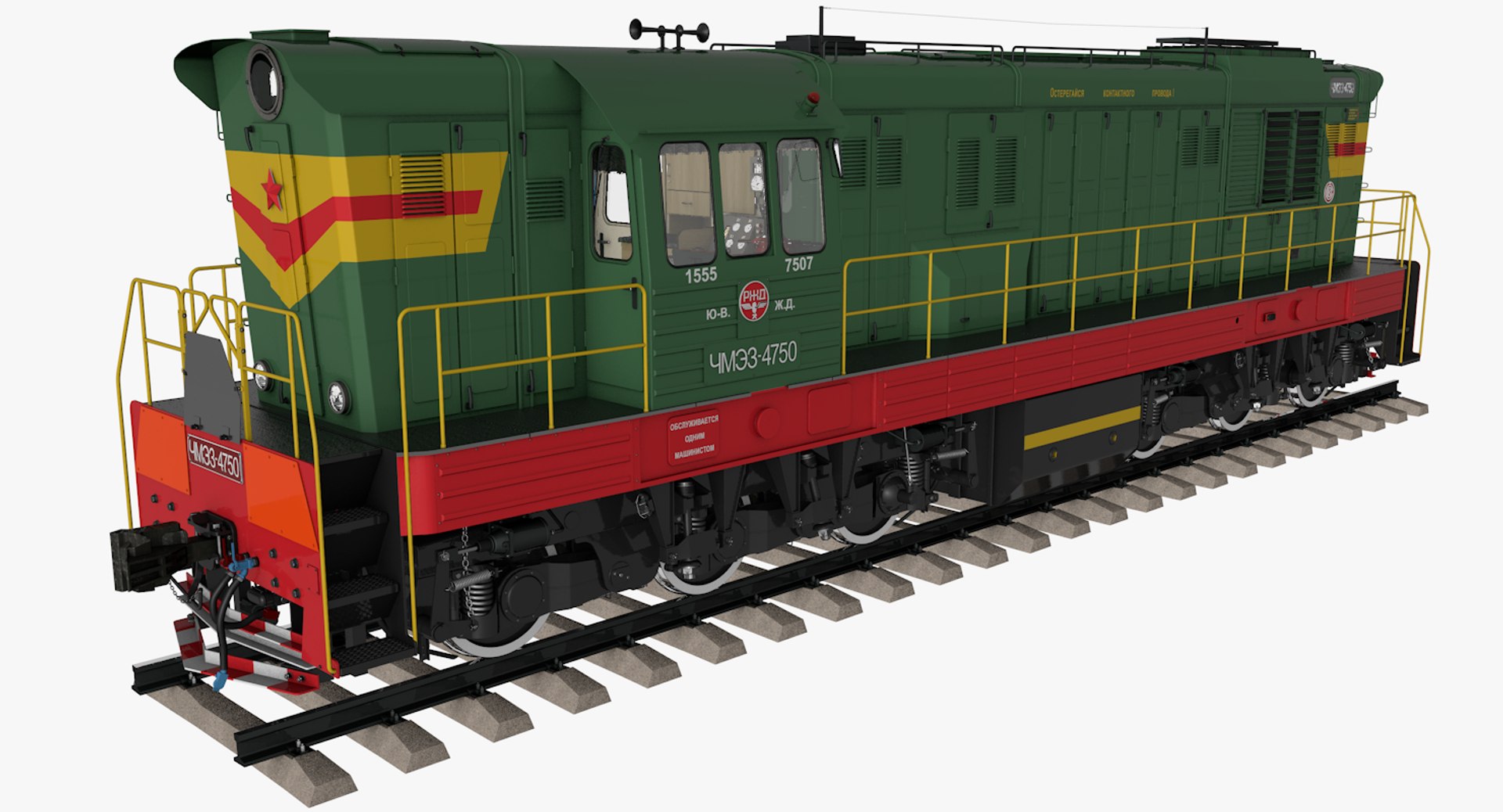 3D model diesel locomotive chme3 - TurboSquid 1206588