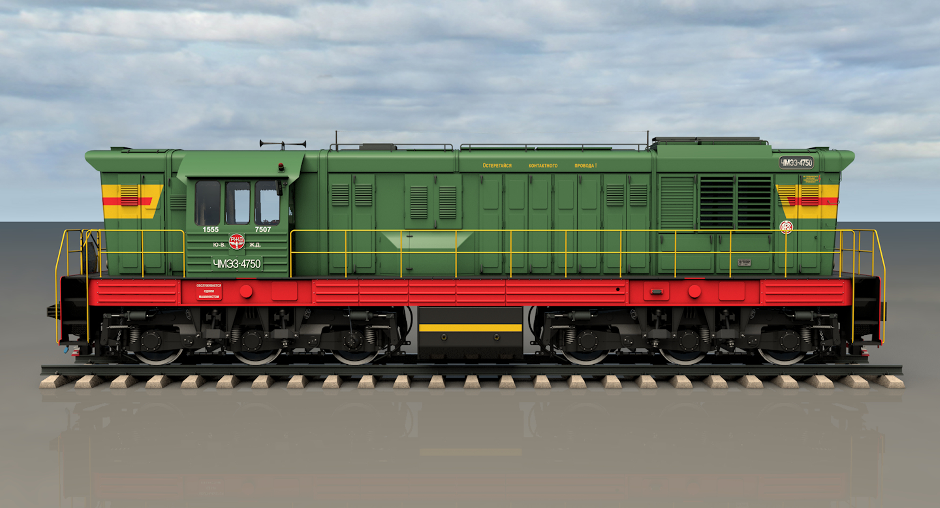 3D Model Diesel Locomotive Chme3 - TurboSquid 1206588
