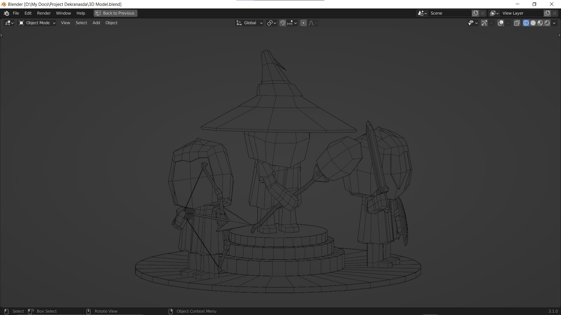 Medieval Low Poly Figure 3D - TurboSquid 1955628