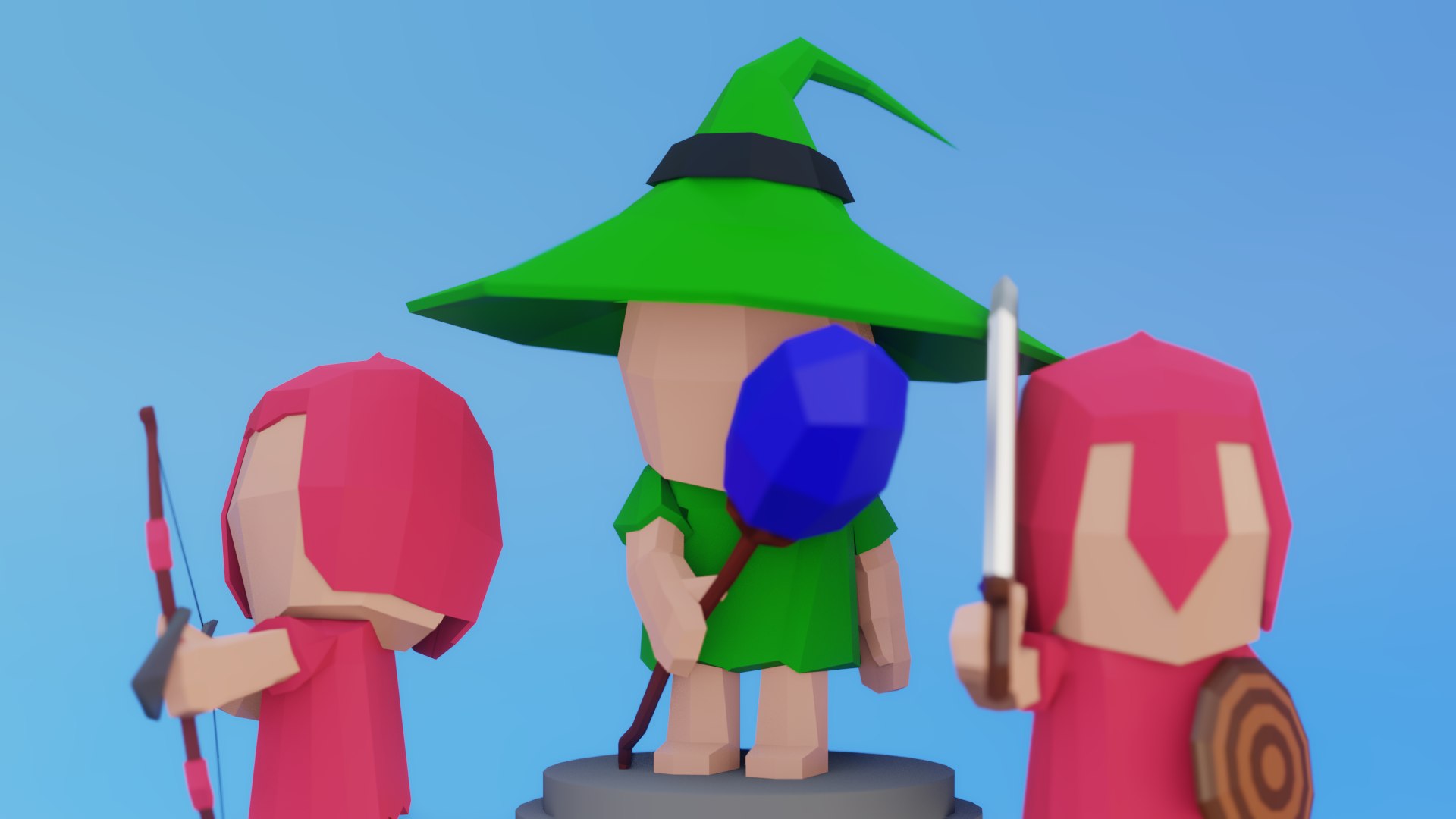 Medieval Low Poly Figure 3D - TurboSquid 1955628