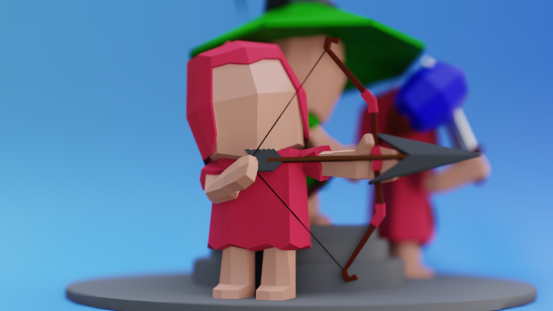 Medieval Low Poly Figure 3D - TurboSquid 1955628