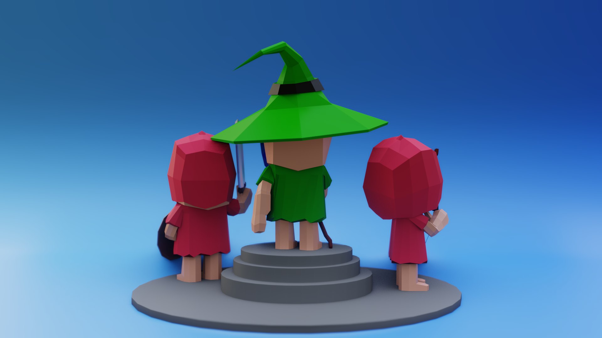Medieval Low Poly Figure 3D - TurboSquid 1955628