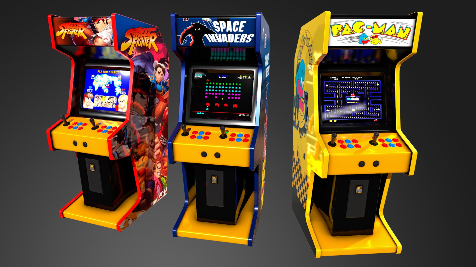 Arcade Machines 3D Model - TurboSquid 1646766