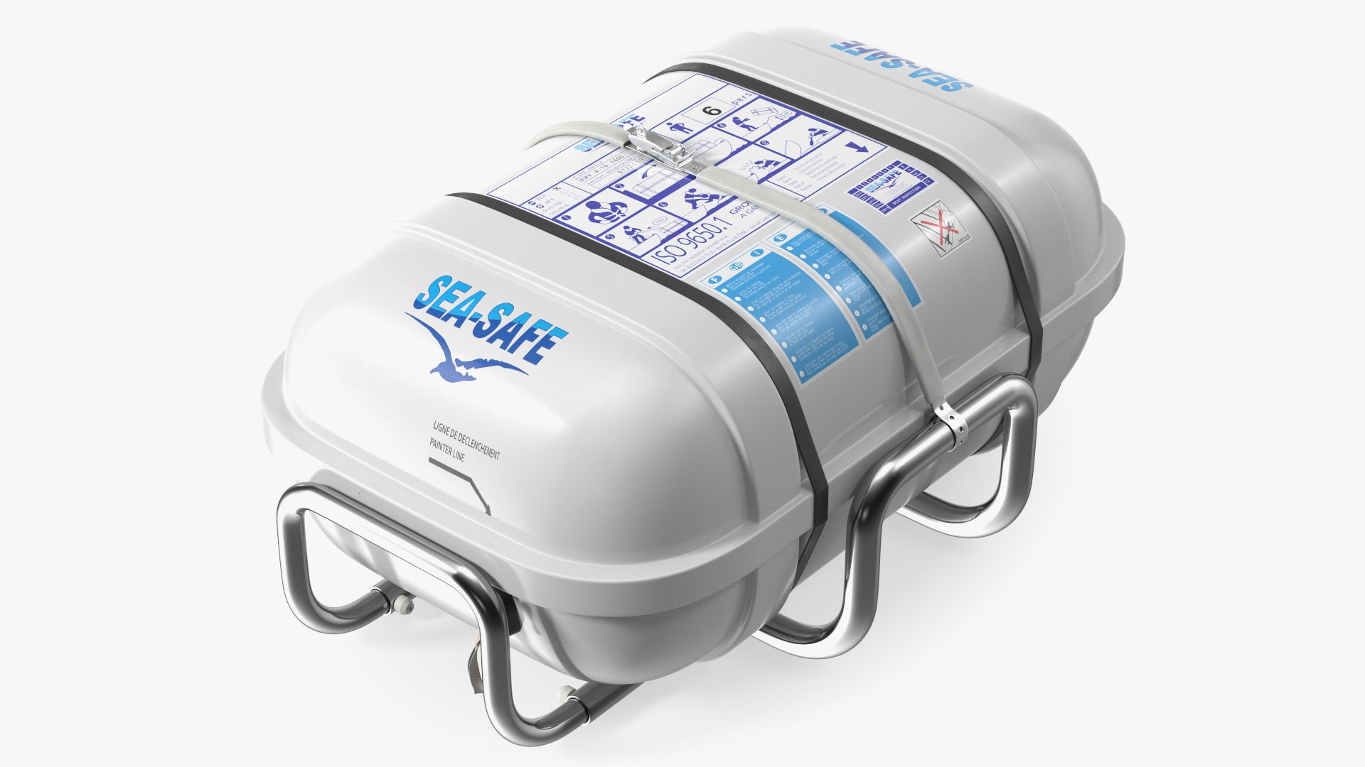 modelo 3d Hard Packing Life Raft Container for Marine Vessel ...