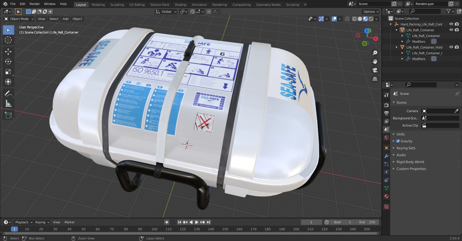 3D Hard Packing Life Raft Container for Marine Vessel - TurboSquid 1966178