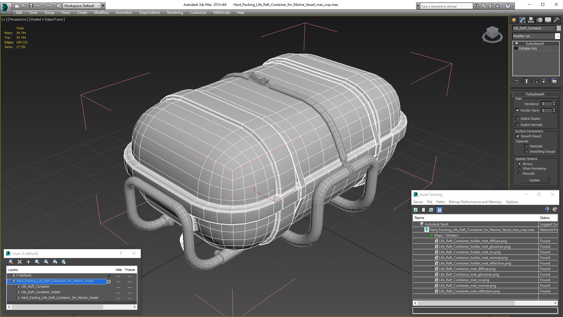 3D Hard Packing Life Raft Container for Marine Vessel - TurboSquid 1966178