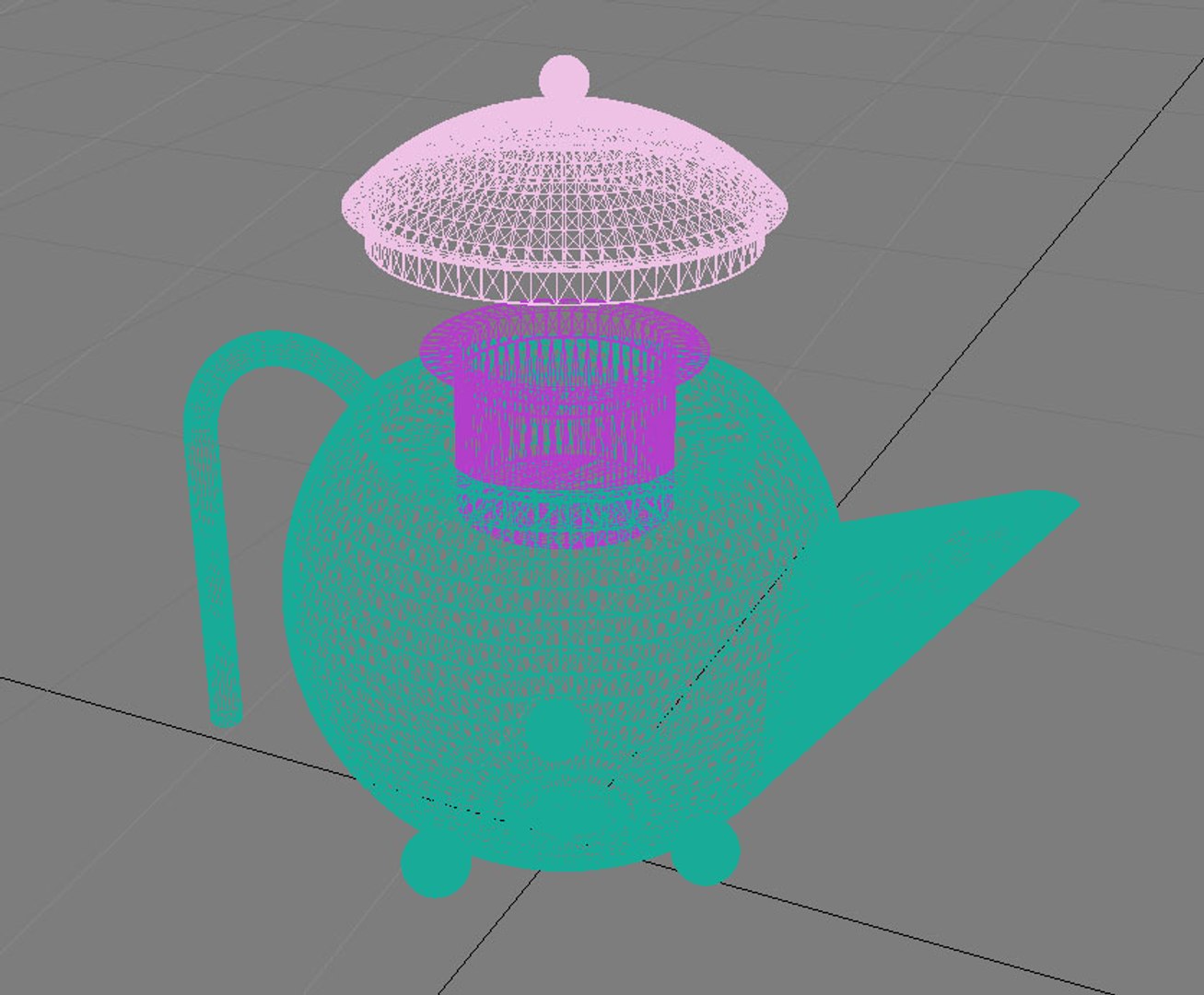 Modern Teapot Chrome 3d 3ds