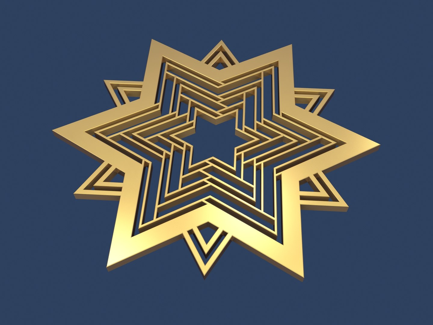 3D star david model - TurboSquid 1417146
