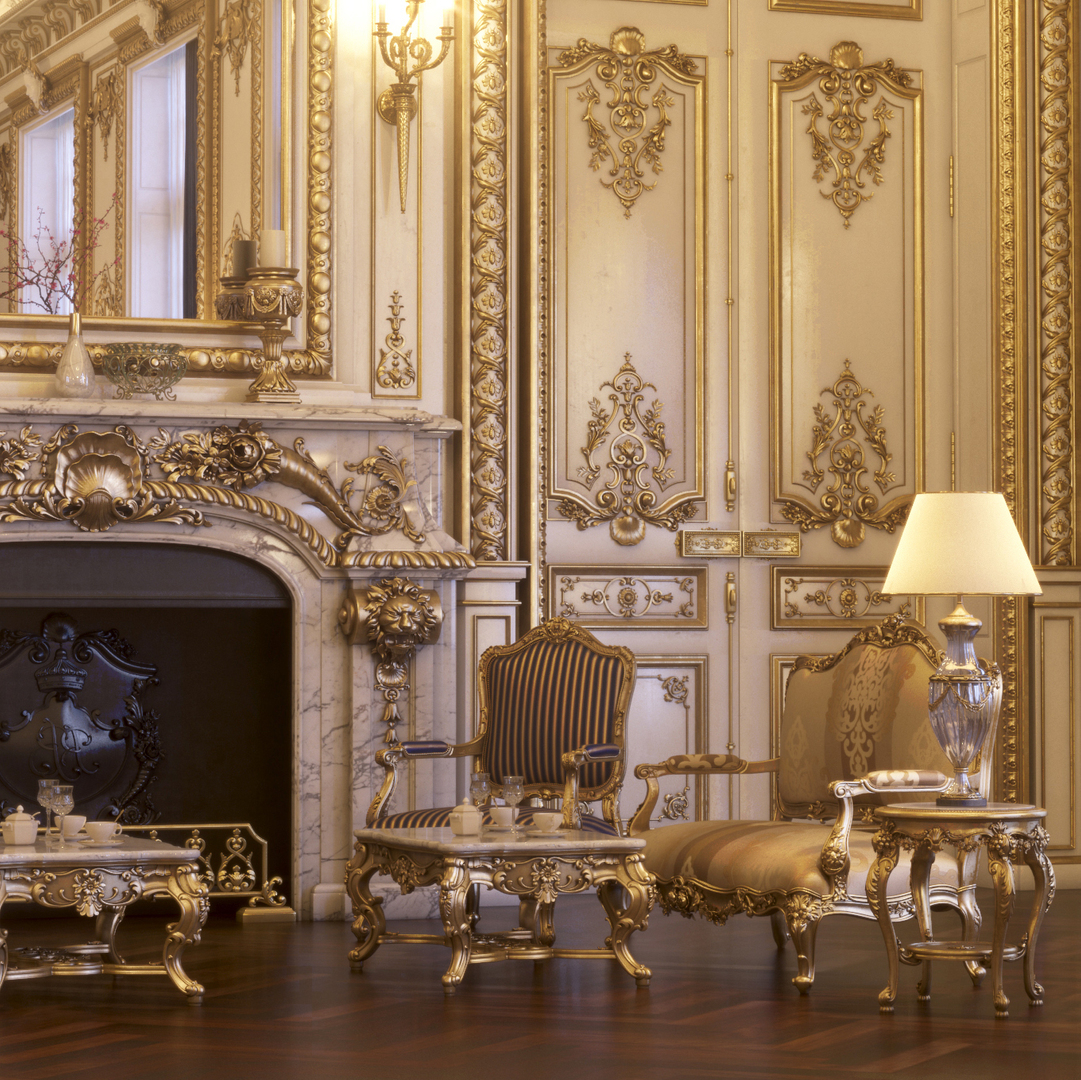 rococo scene dining table max