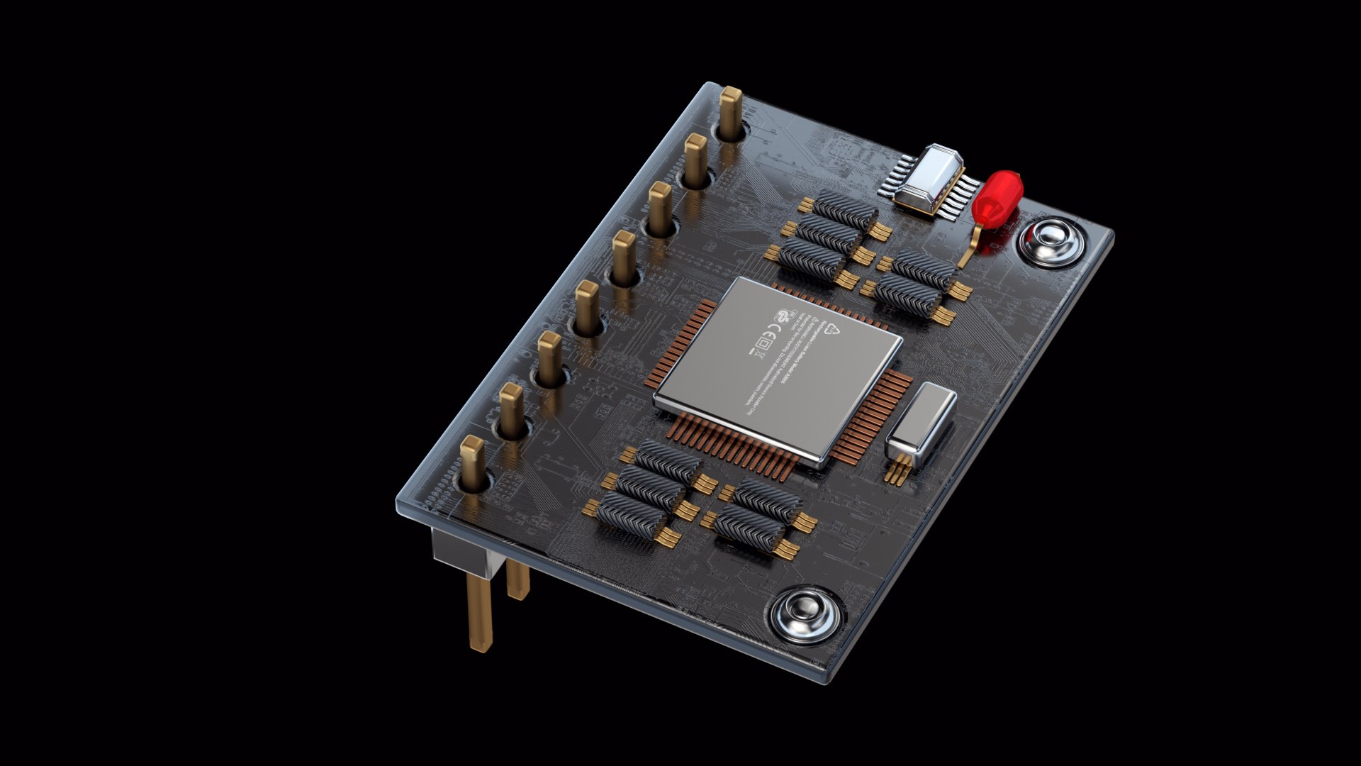 Circuit Board Electronic Components 3D Model - TurboSquid 2251054