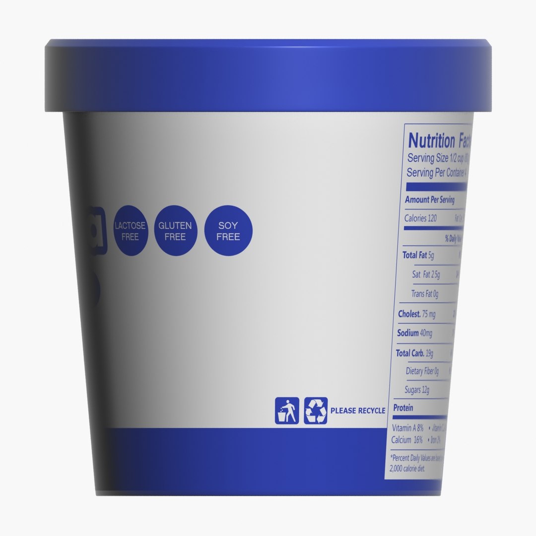 3d Ice Cream Pot