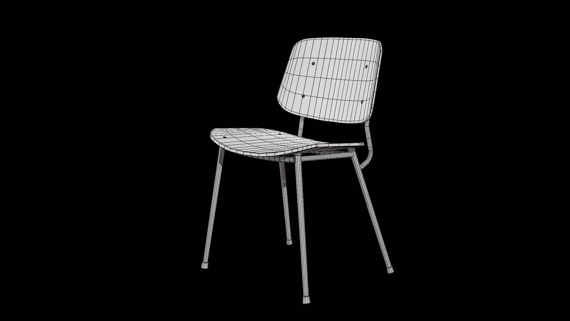 Design Soborg Chair Metallic 3D - TurboSquid 1586084