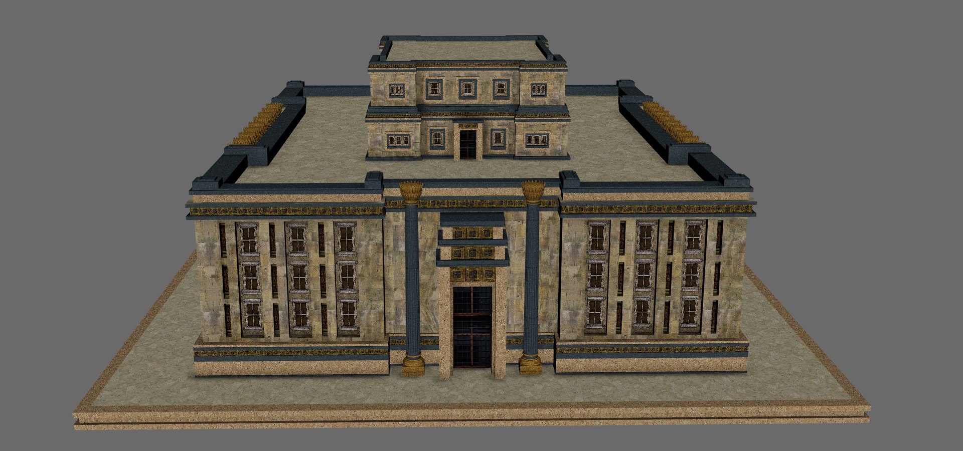 3D Ancient Persian Building - TurboSquid 2249394