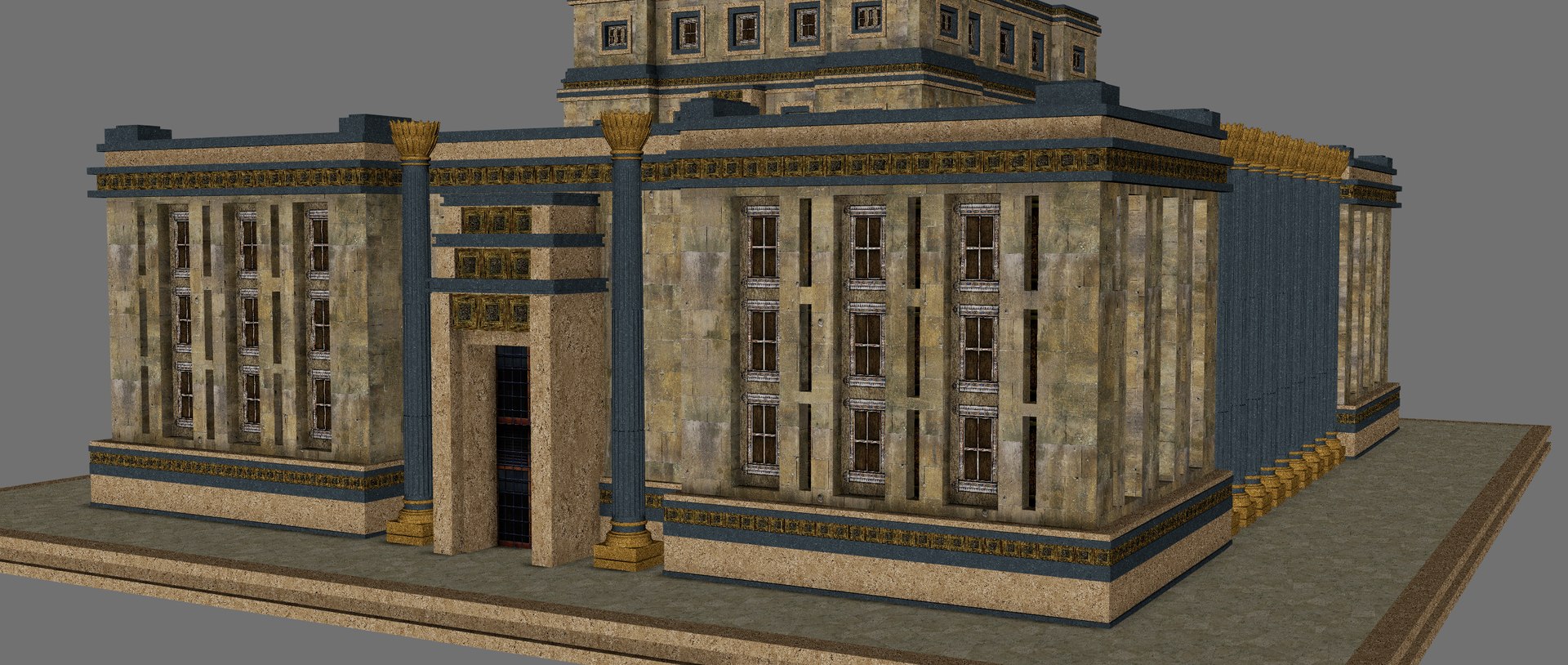 3D Ancient Persian Building - TurboSquid 2249394