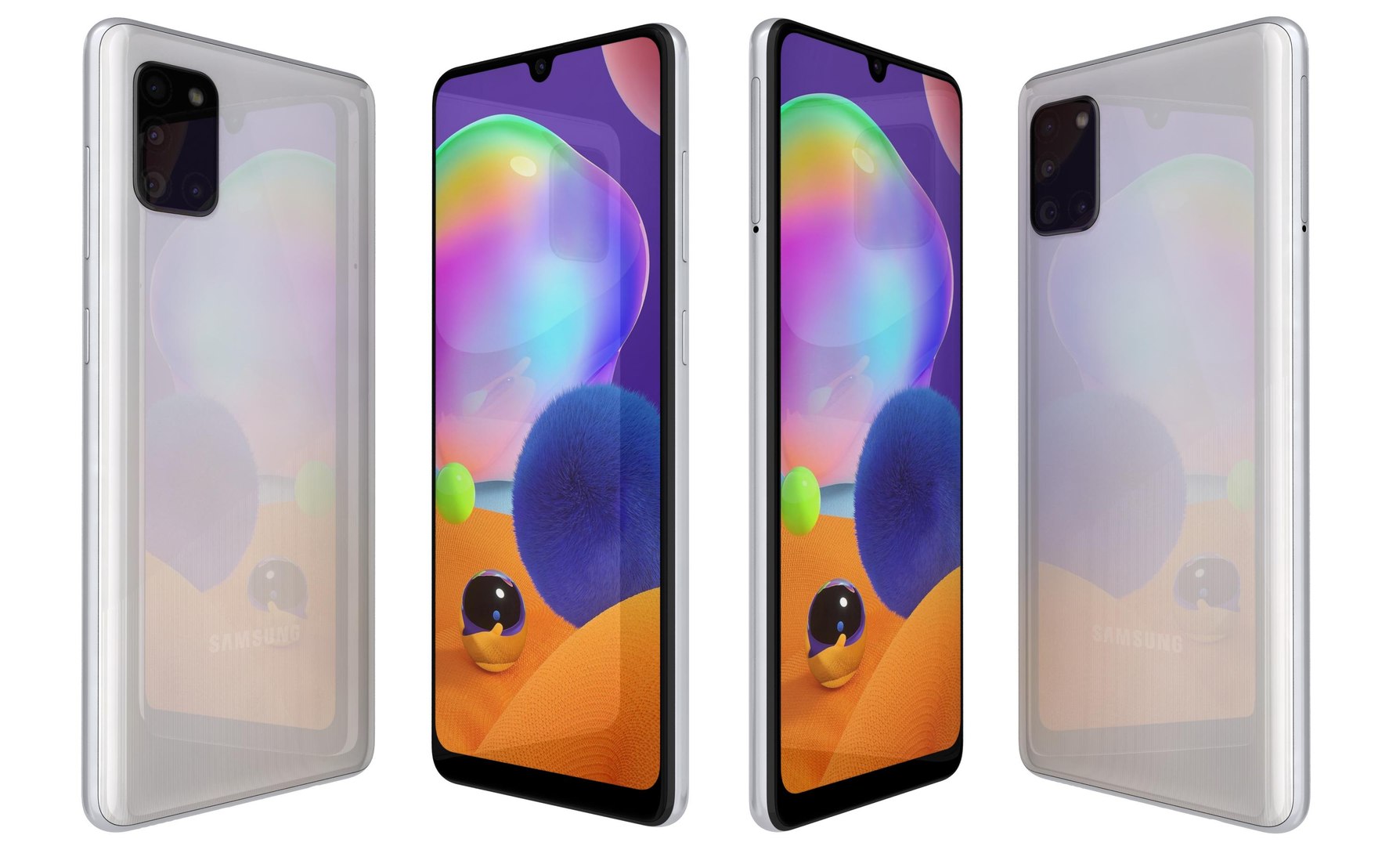 3D model samsung galaxy a31 colors - TurboSquid 1559256
