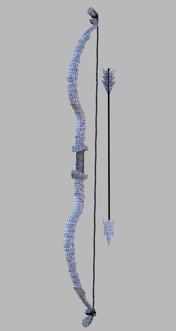3d Fantasy Bow Arrow