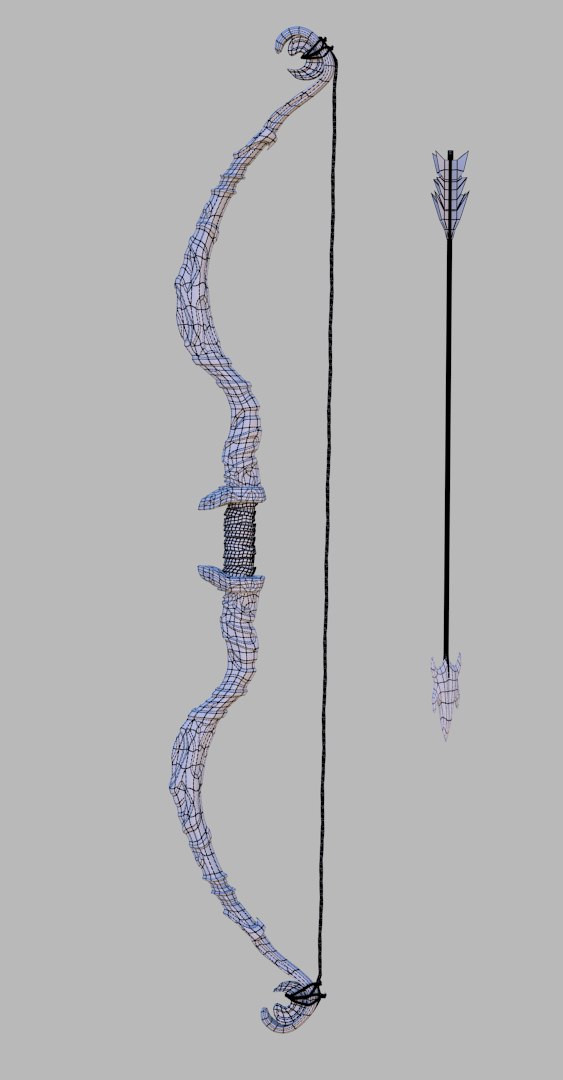 3d Fantasy Bow Arrow