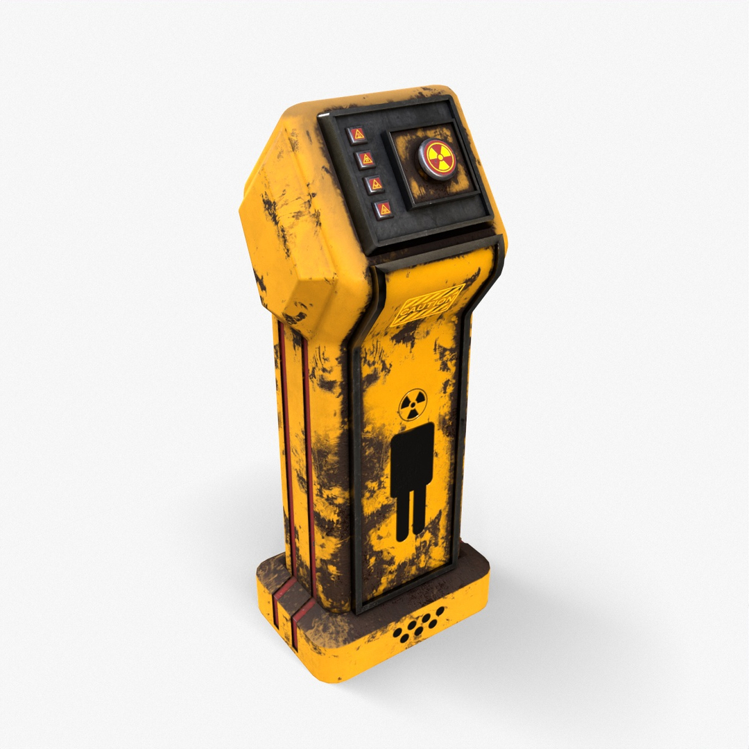 3D Sci-Fi Emergency button - TurboSquid 1723024