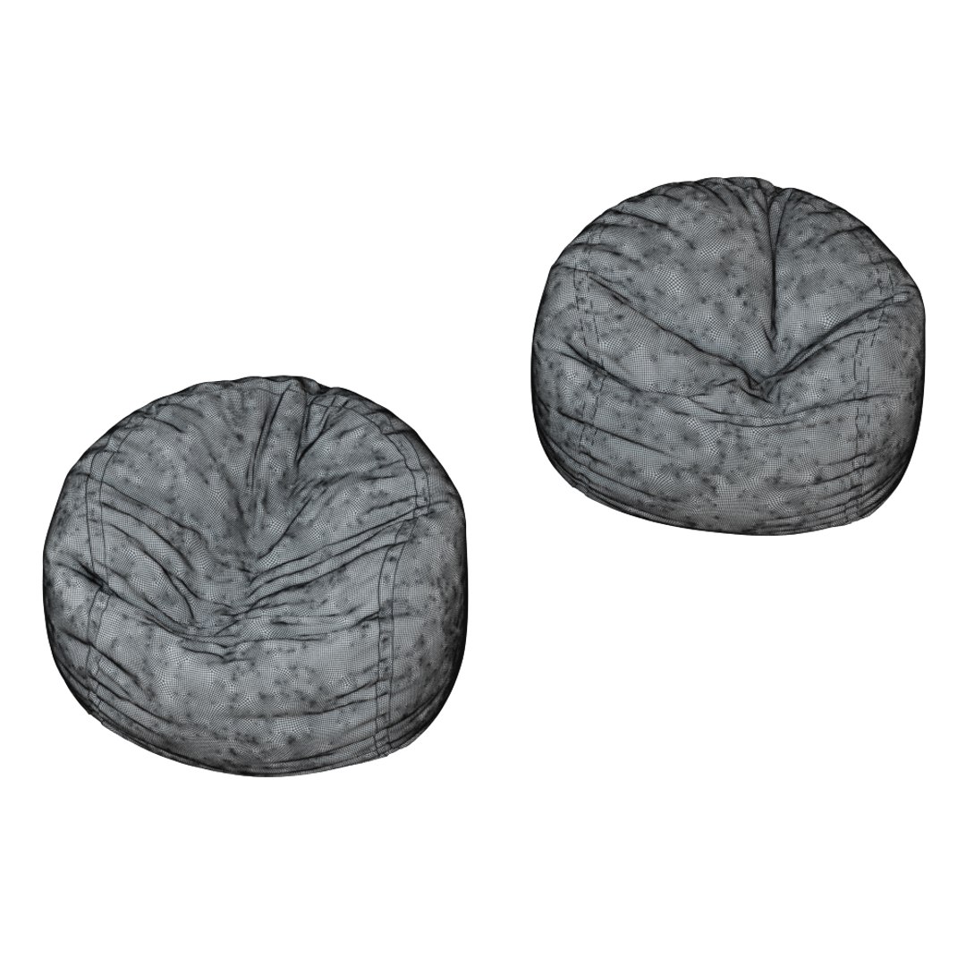 3D Tennis Bean Bag Model - TurboSquid 1699339