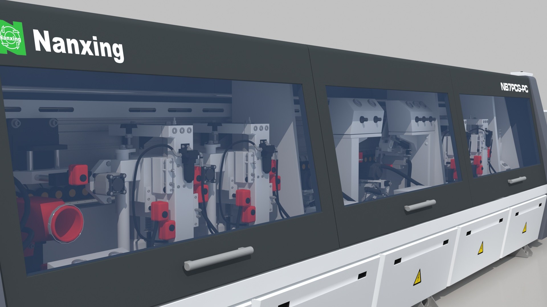 3D High Speed Automatic Edge Banding Machine Model - TurboSquid 2277544