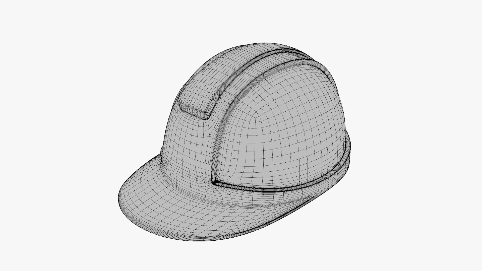 3D Basic Safety Helmet - Geometry Only No Textures No Materials Model ...
