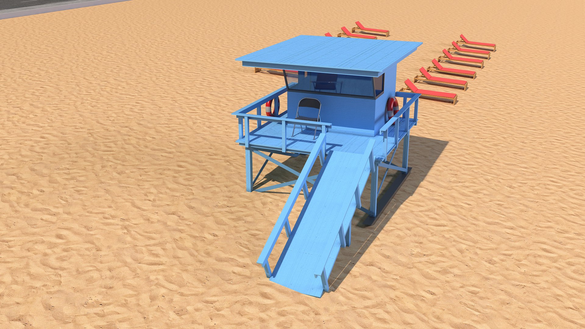 Beach 3D Model - TurboSquid 1743136