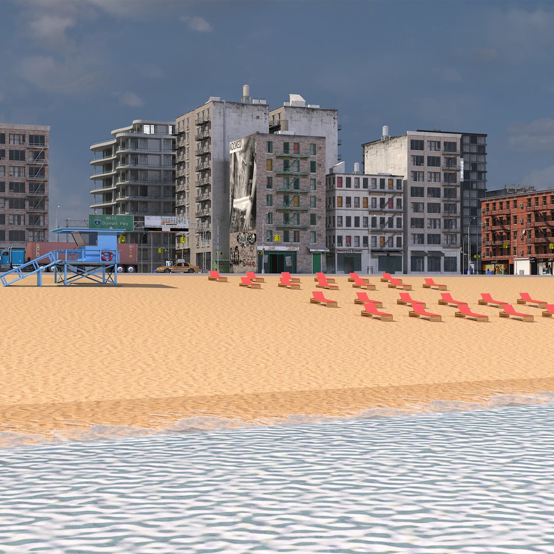 Beach 3D model - TurboSquid 1743136