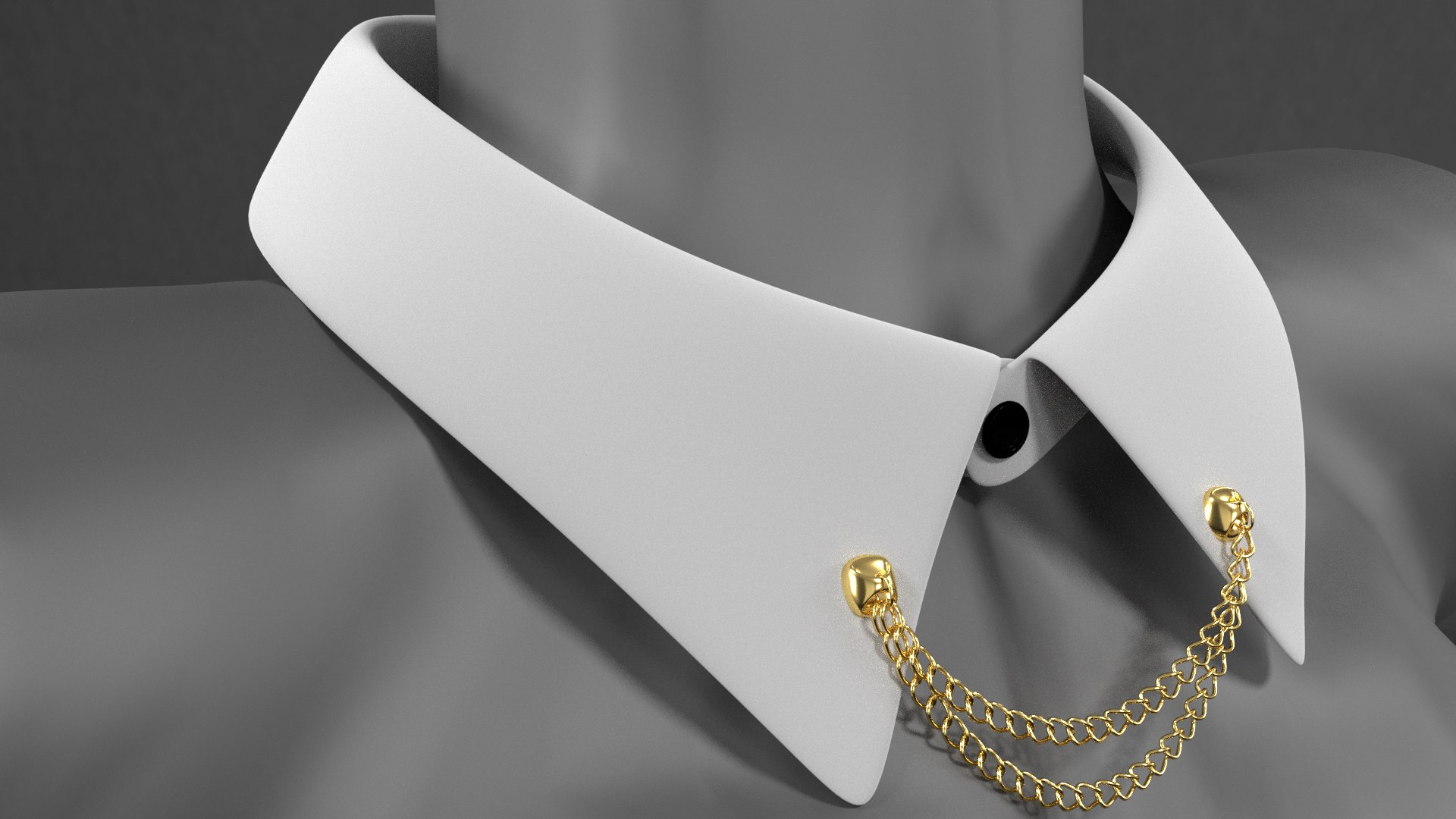 Collar Accessory W Chain 3D Model - TurboSquid 1800120