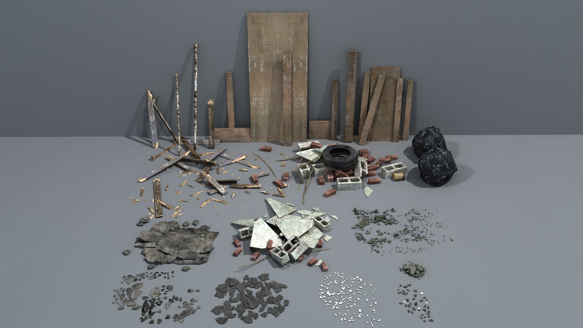 Construction Waste 3ds