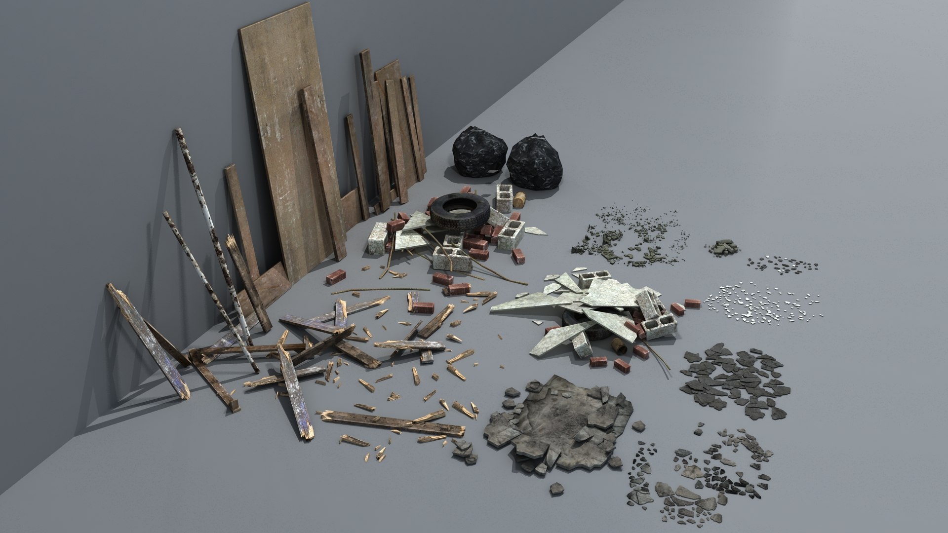 Construction Waste 3ds