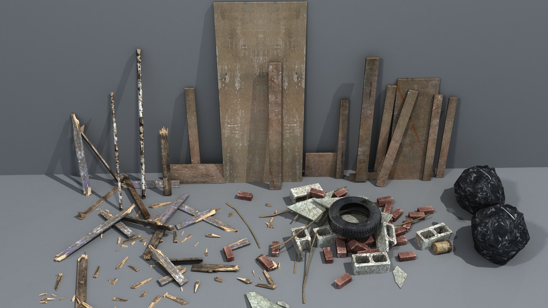 Construction Waste 3ds