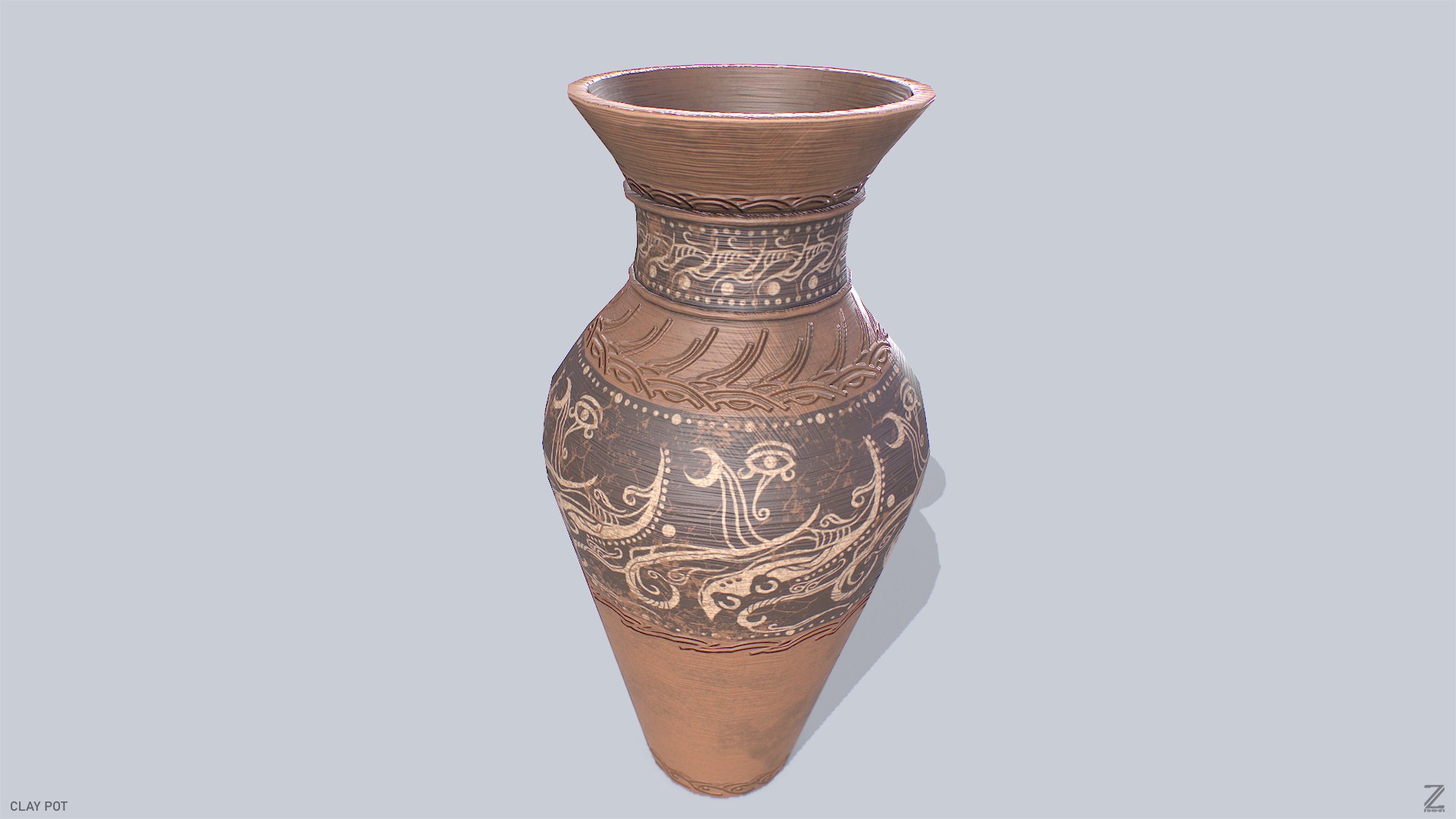 3D Clay Pot Model - TurboSquid 2219024