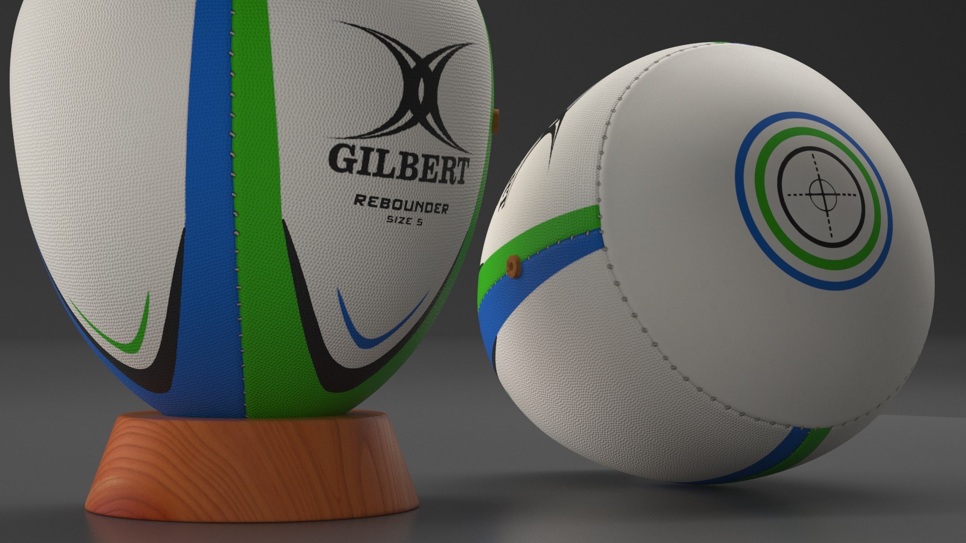 3D Rugby Reflex Training Ball On Stand Model - TurboSquid 2299639