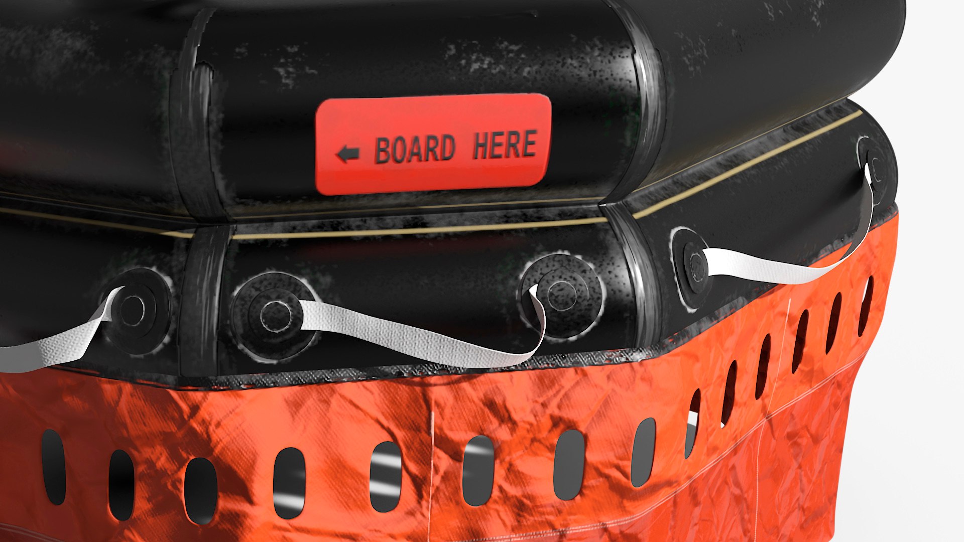 Self Inflating Life Raft 3D Model - TurboSquid 2318231