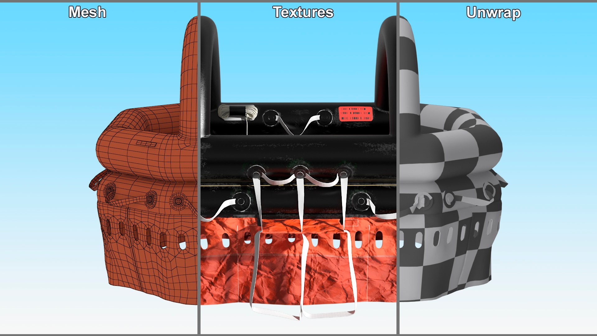 Self Inflating Life Raft 3D Model - TurboSquid 2318231