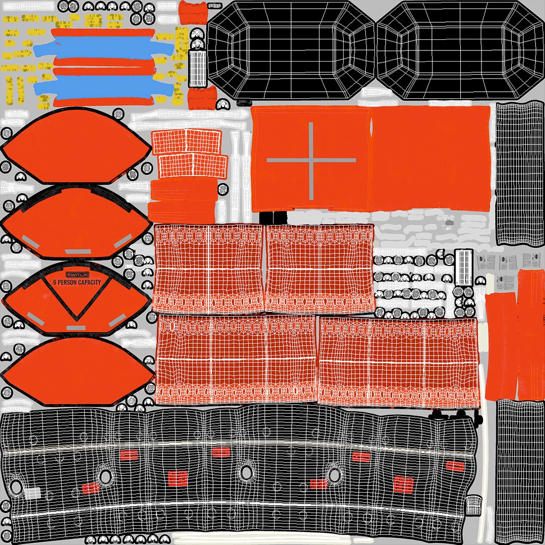 Self Inflating Life Raft 3D Model - TurboSquid 2318231
