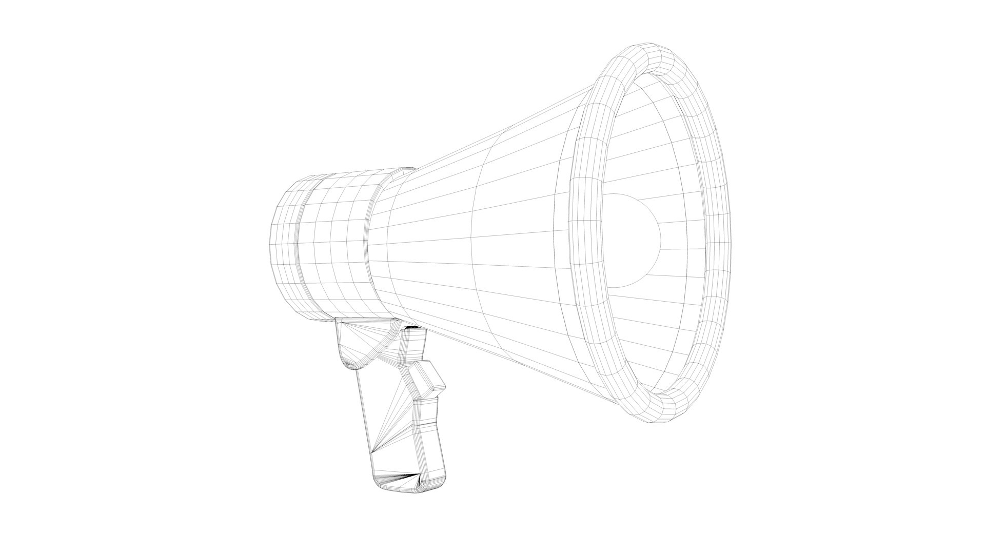 Megaphone 3D Model - TurboSquid 1760304