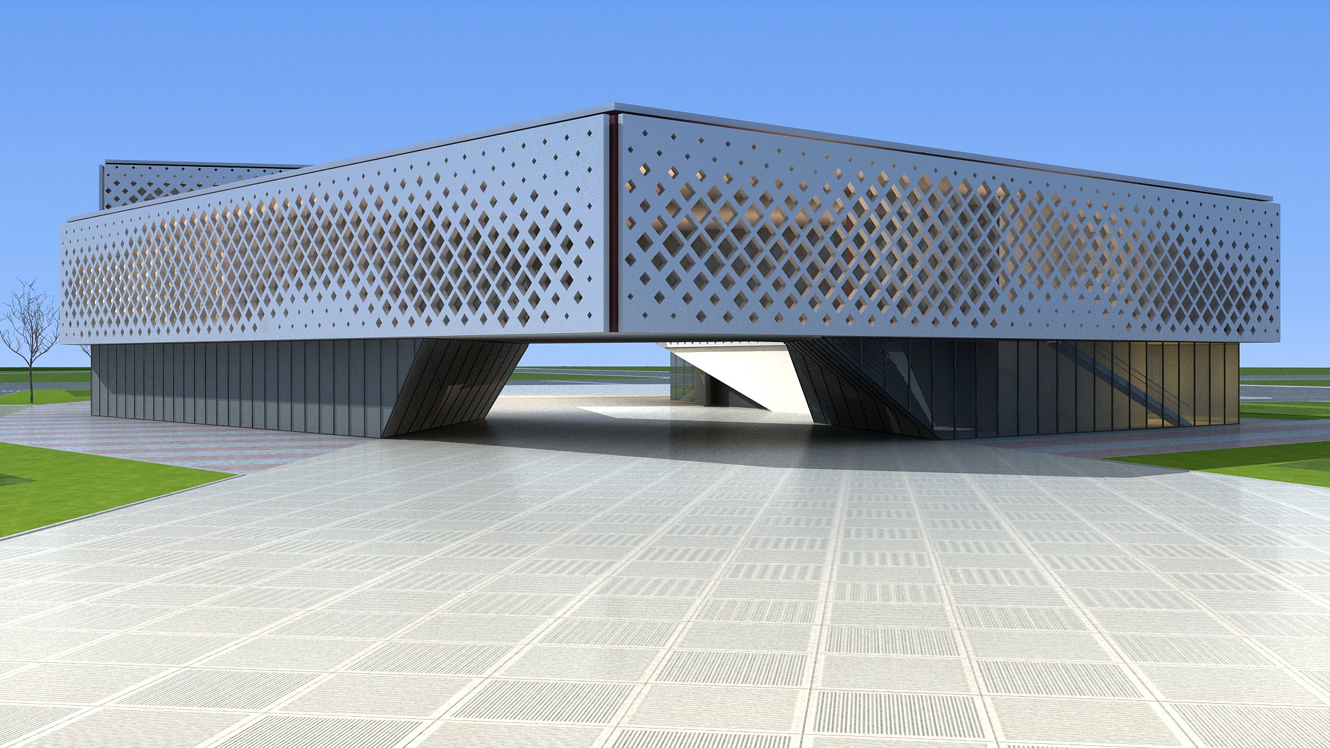 3D Modern Building 01 Model - TurboSquid 2256318