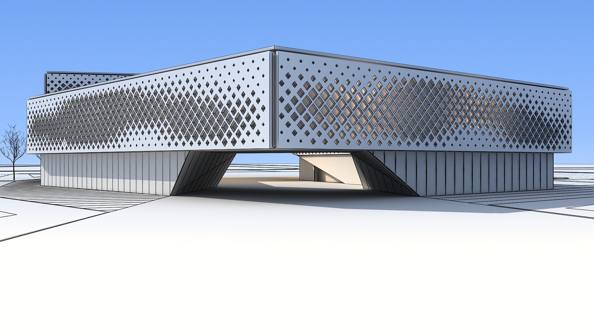 3D Modern Building 01 Model - TurboSquid 2256318