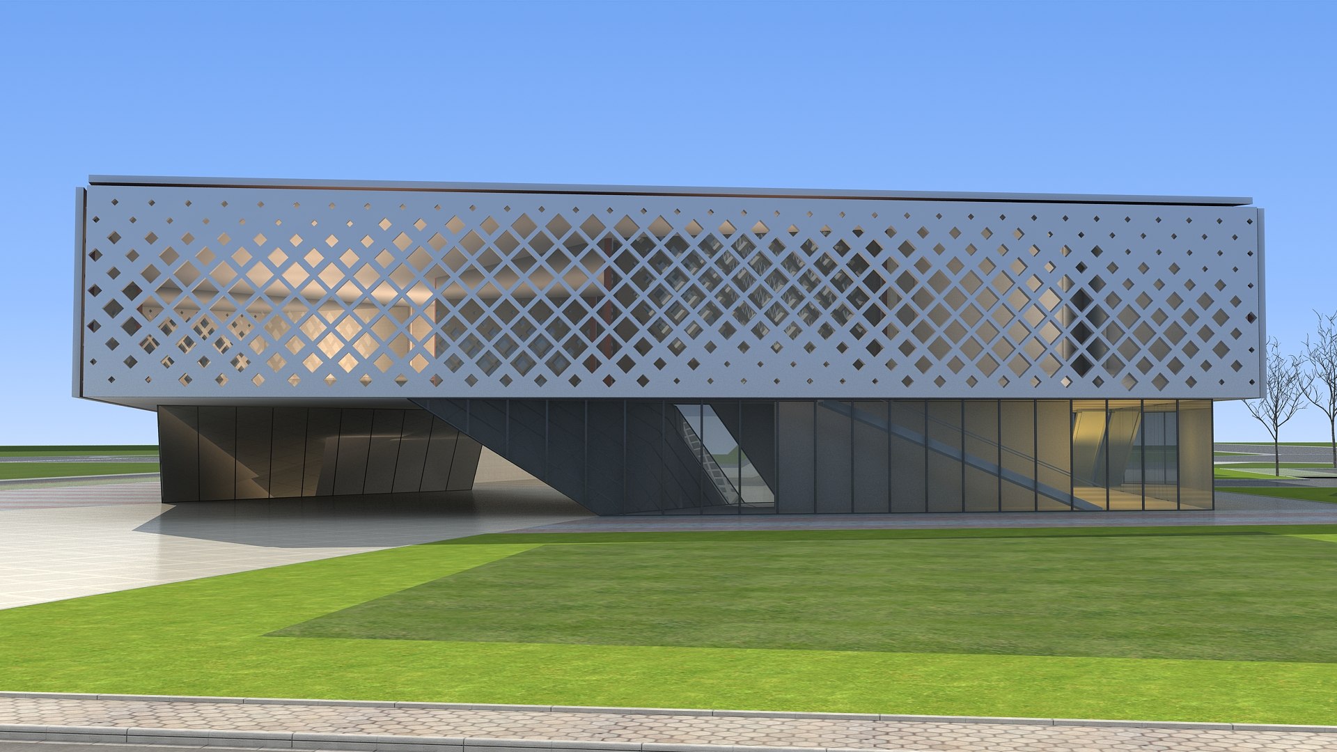 3D Modern Building 01 Model - TurboSquid 2256318